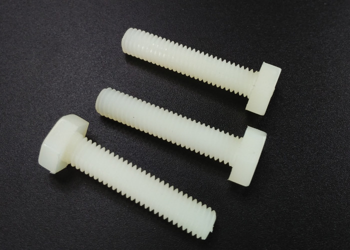 M5 Hex Head Plastic Screws Bolt PA 66 Grade White Nylon Fastener