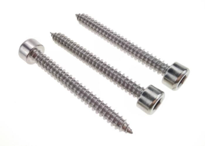 Hex Socket Cup Head Stainless Steel Self Tapping Screws UNF 5.5 Thread ...